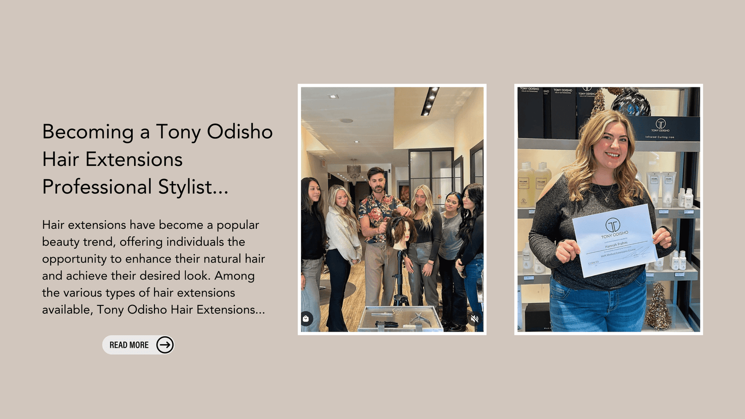 Becoming a Tony Odisho Hair Extensions Professional Stylist – Tony ...